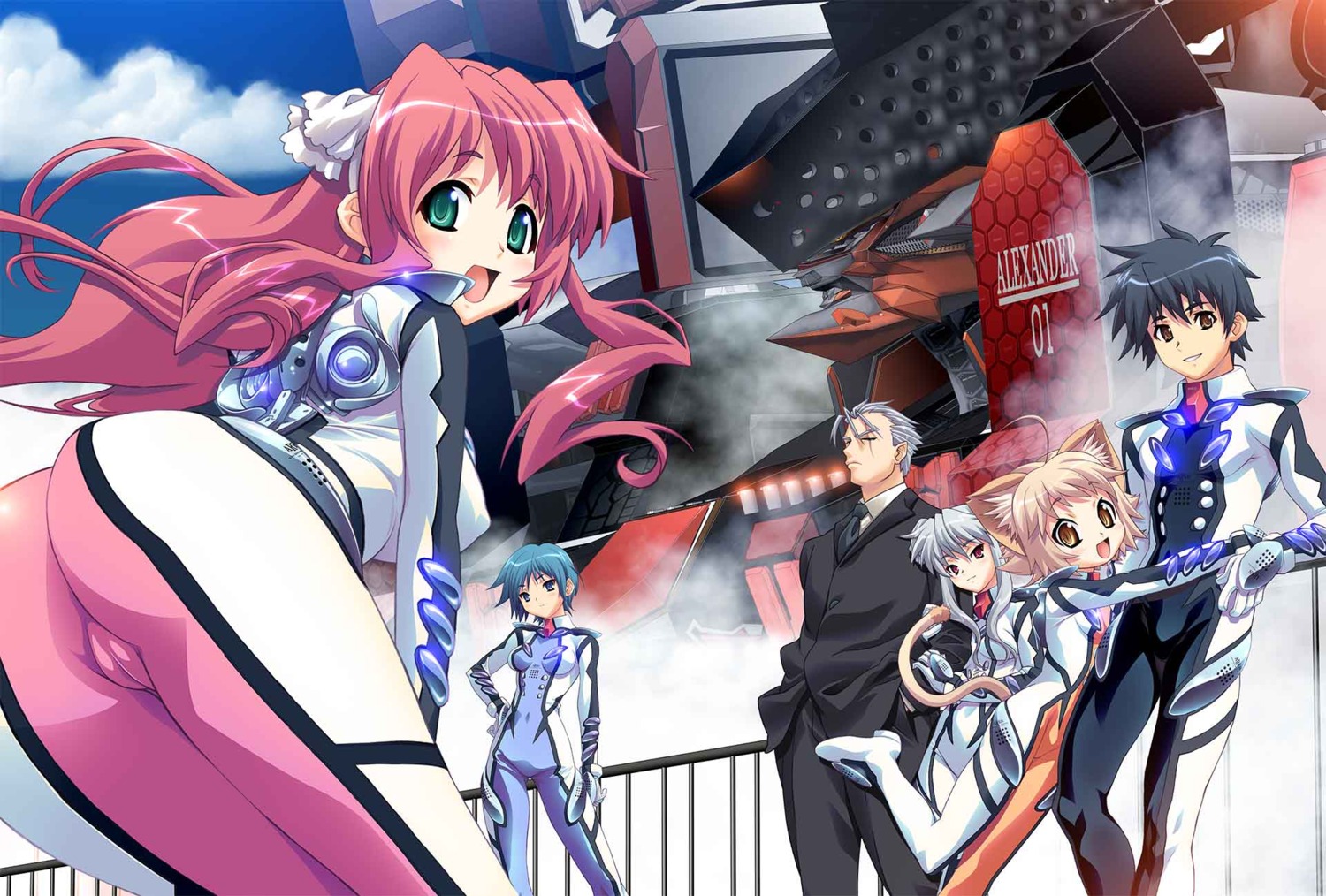 clockup clockup team.dyo imanaka koutarou zwei worter animal ears ass bodysuit business suit ...